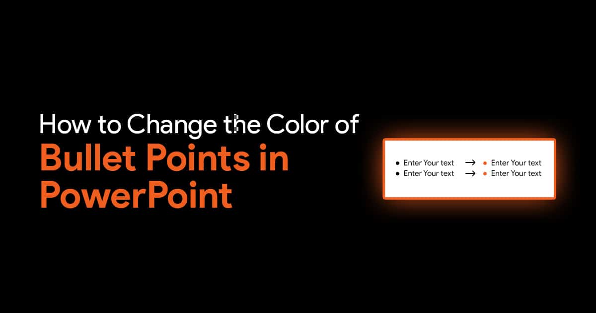 How To Change Color Of Bullet Points In PowerPoint SlideBazaar