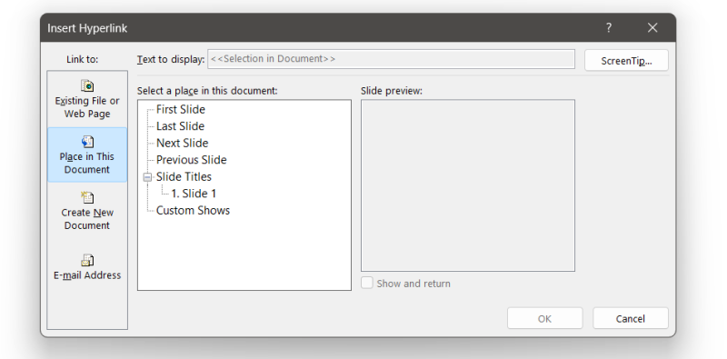 How to Create Clickable Menus in PowerPoint Using Hyperlinks