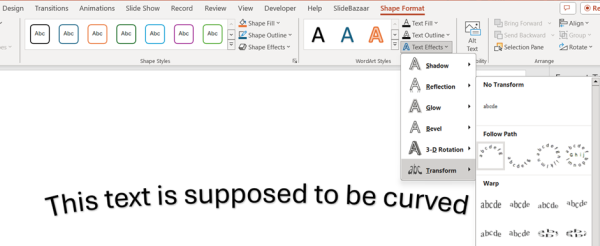 How to Curve Text in PowerPoint - SlideBazaar Blog