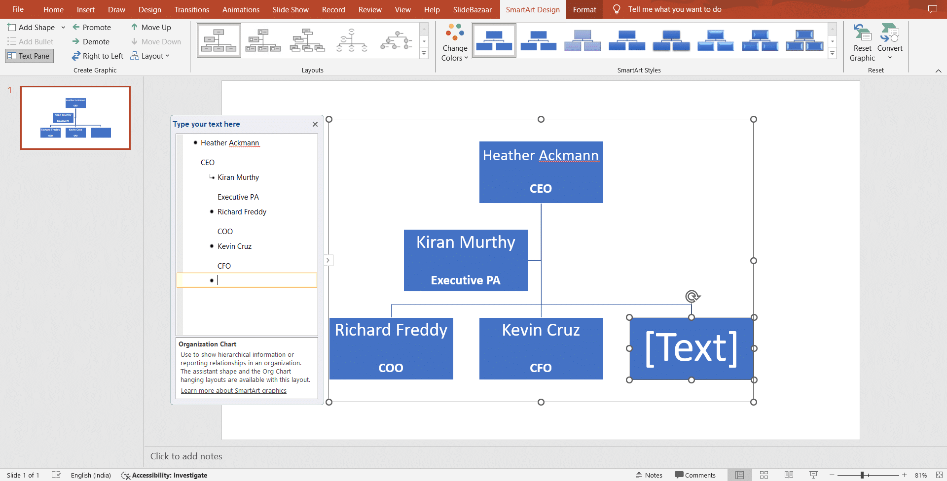 How to Easily Create an Organizational Chart in PowerPoint