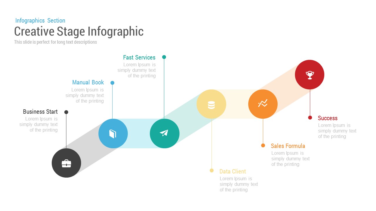 Creative Stage Infographic PowerPoint | Slidebazaar Creative Stage Infographic PowerPoint | Slidebazaar