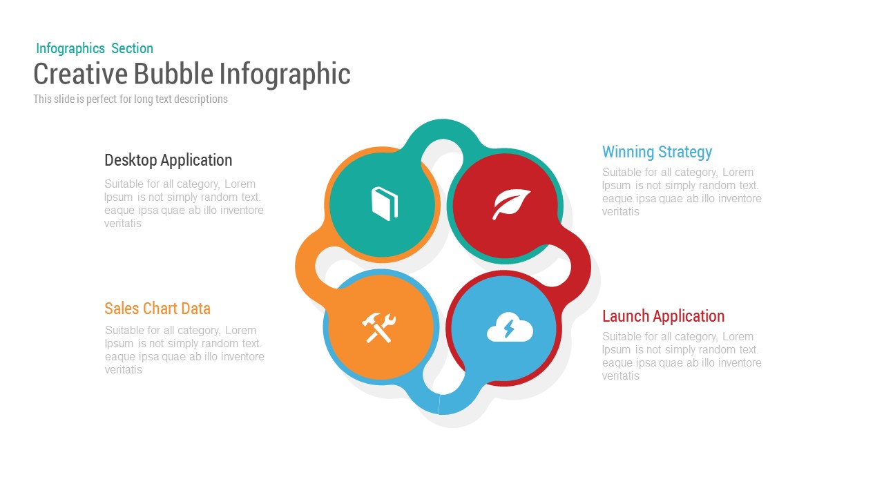 Four Bubble PowerPoint Template and Keynote Slide - Slidebazaar Four Bubble PowerPoint Template and Keynote Slide - Slidebazaar