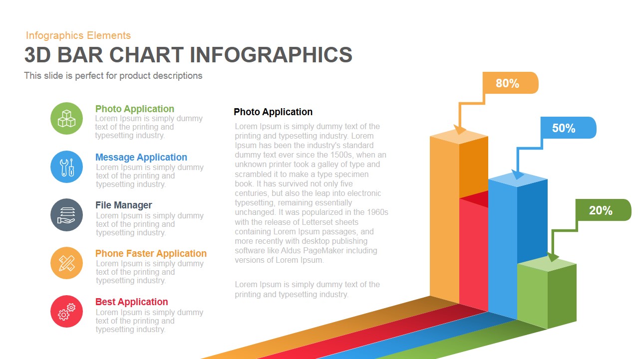 3d Bar Chart Powerpoint Template And Keynote Slide Slidebazaar