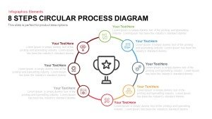 8 Steps Circular Diagram PowerPoint Template and Keynote Slide