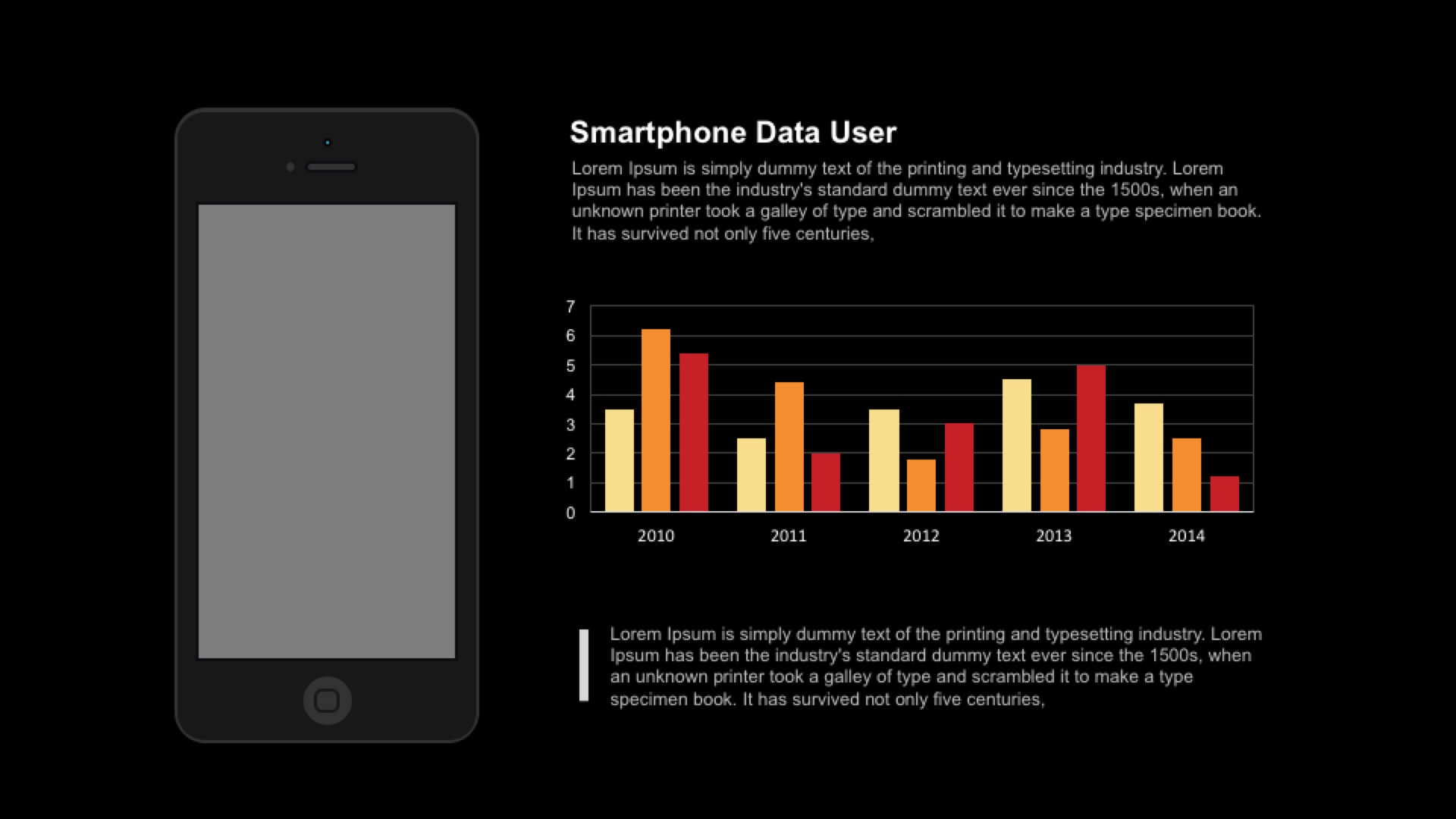 Smartphone User Data Template For PowerPoint And Keynote