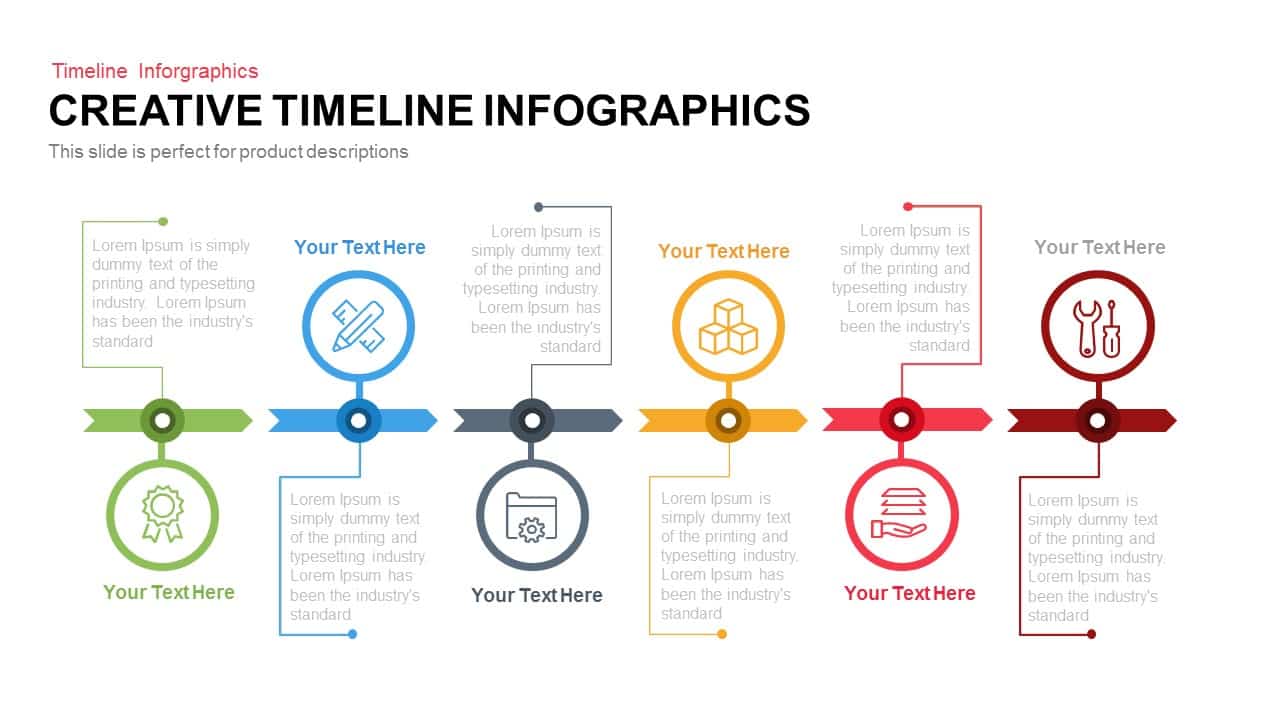 Creative Infographics Timeline PowerPoint Template Slidebazaar