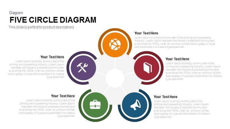 Circle Diagram Template for PowerPoint and Keynote