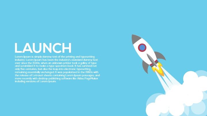 Metaphor Launch PowerPoint Template and Keynote Slide
