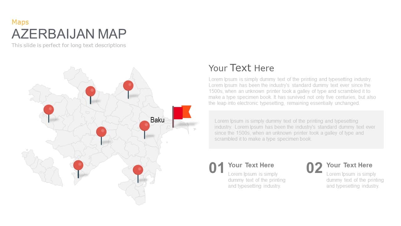 Azerbaijan Map PowerPoint Presentation Template - SlideBazaar