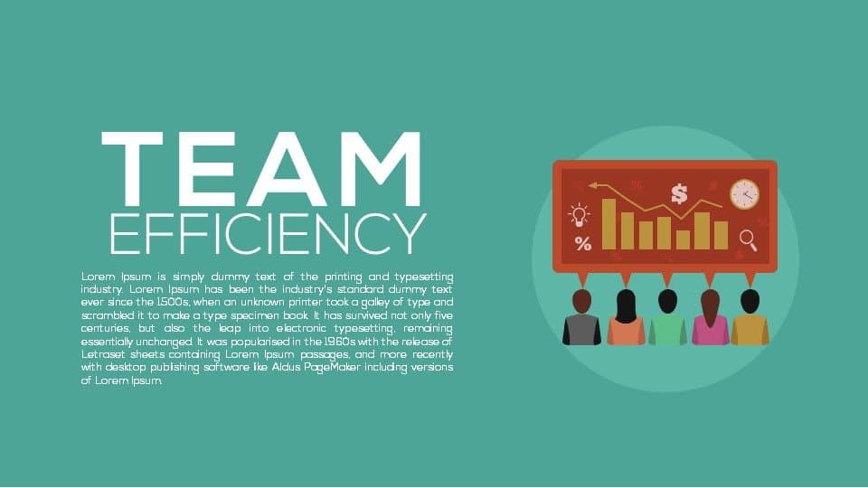 Team Efficiency Powerpoint Template & Keynote Slide - Slidebazaar Team Efficiency Powerpoint Template & Keynote Slide - Slidebazaar