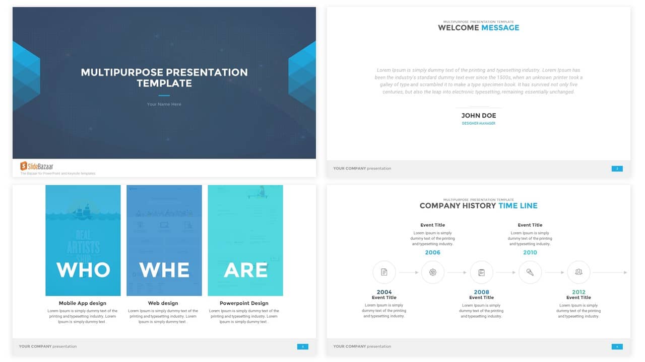 Multipurpose PowerPoint Template for Presentation - Slidebazaar.com