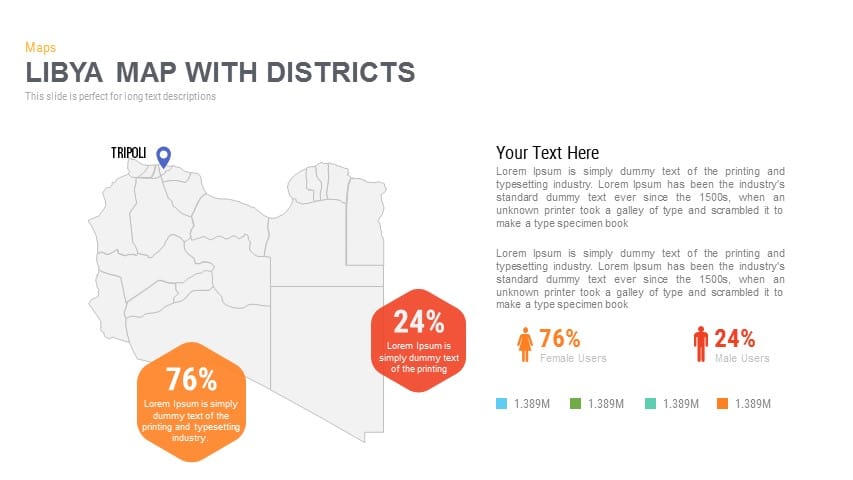 Libya Map With districts PowerPoint and Keynote template Libya Map With districts PowerPoint and Keynote template