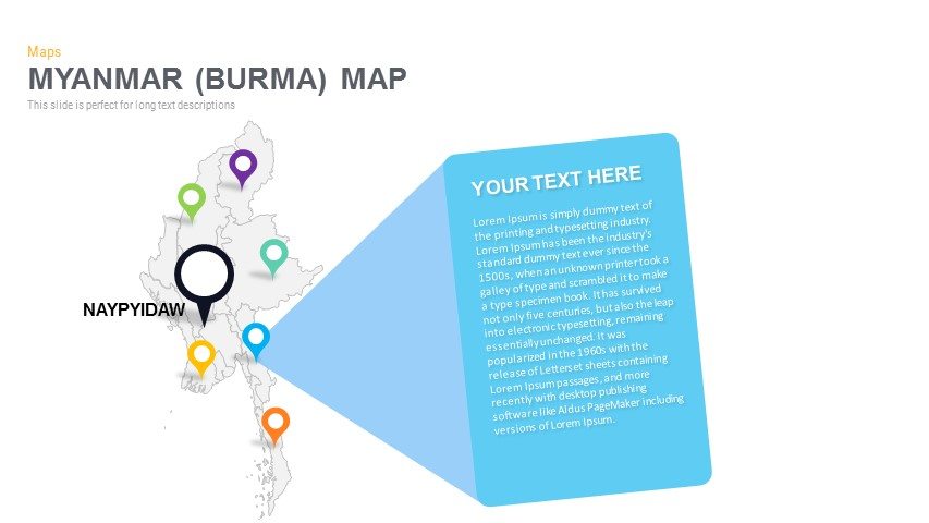 Myanmar Map PowerPoint and Keynote template