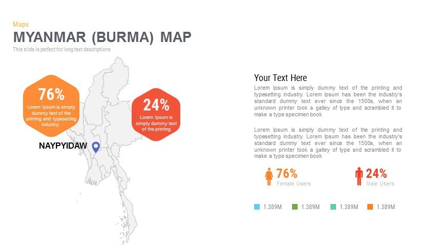 Myanmar Map PowerPoint and Keynote template