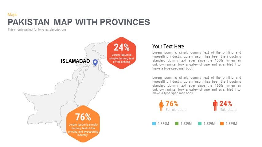 Pakistan Map PowerPoint and Keynote template Pakistan Map PowerPoint and Keynote template