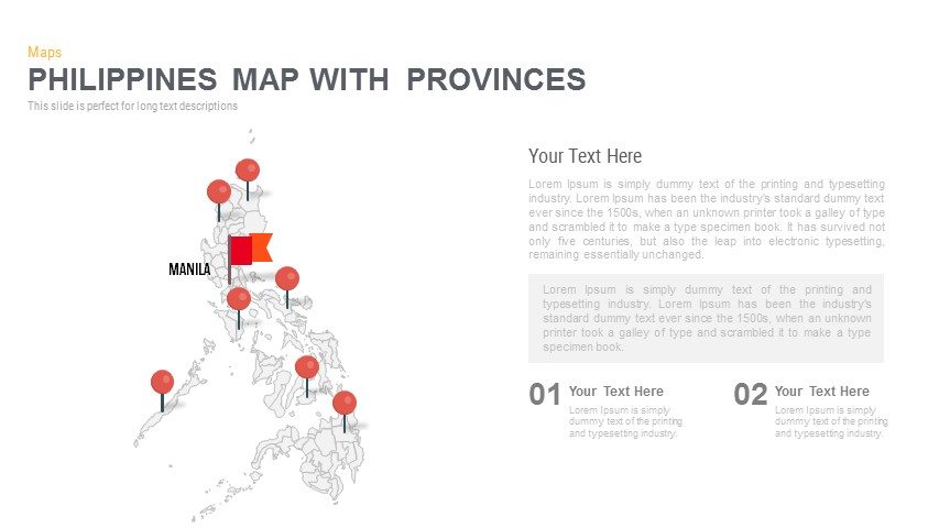Philippines Map PowerPoint and Keynote template