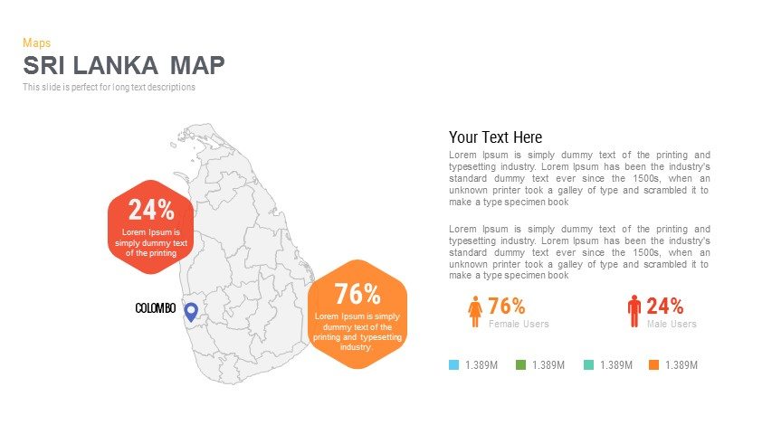 Sri Lanka Map PowerPoint and Keynote template