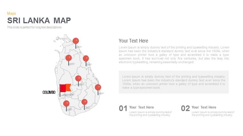 Sri Lanka Map PowerPoint and Keynote template