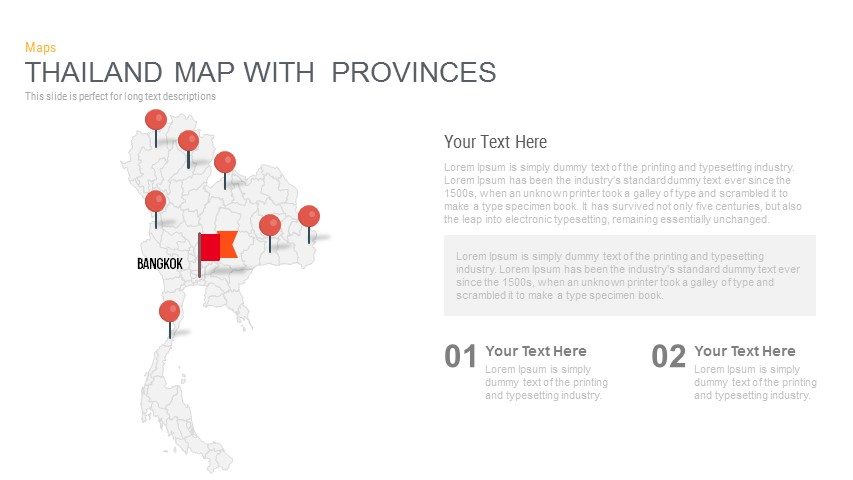 Thailand Map PowerPoint and Keynote template