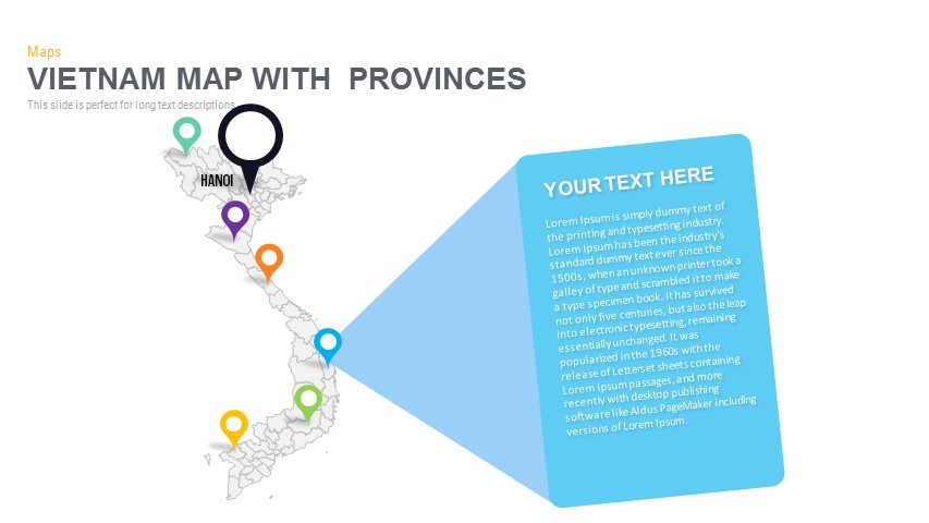 Vietnam Map With provinces PowerPoint and Keynote template