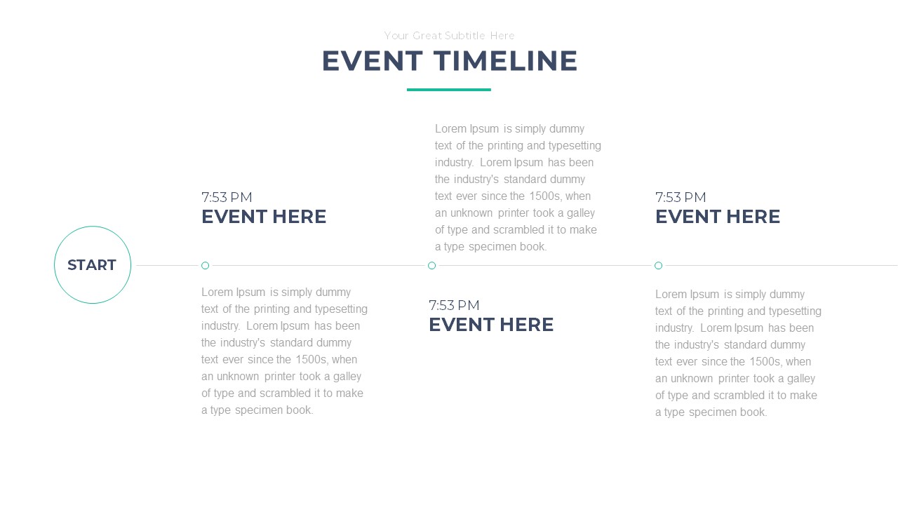 Event Timeline PowerPoint Template Free - SlideBazaar
