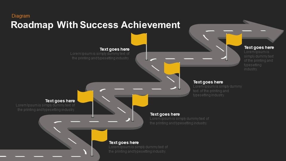 Road Map Graphics For PowerPoint