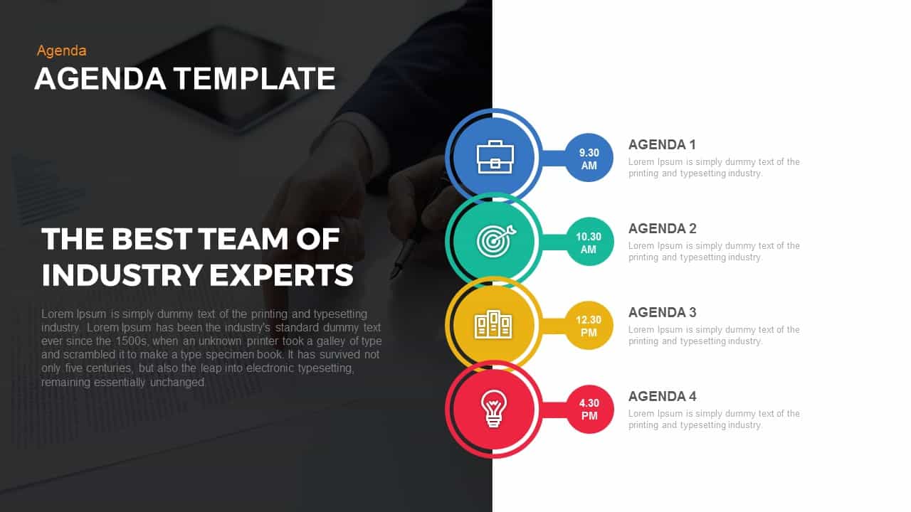 Agenda Powerpoint And Keynote Template SlideBazaar