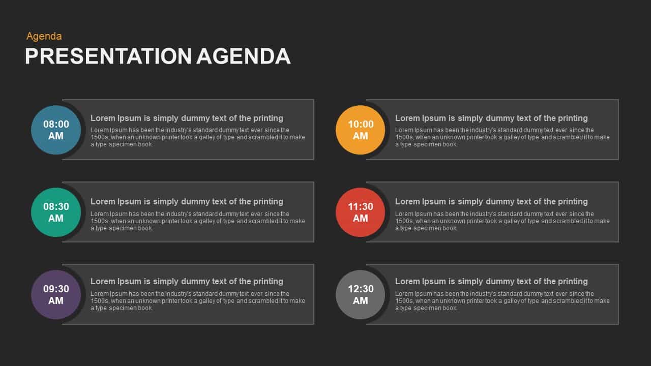 Agenda Template For PowerPoint And Keynote Presentation