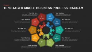 Cycle Process PowerPoint Template and Keynote Diagram