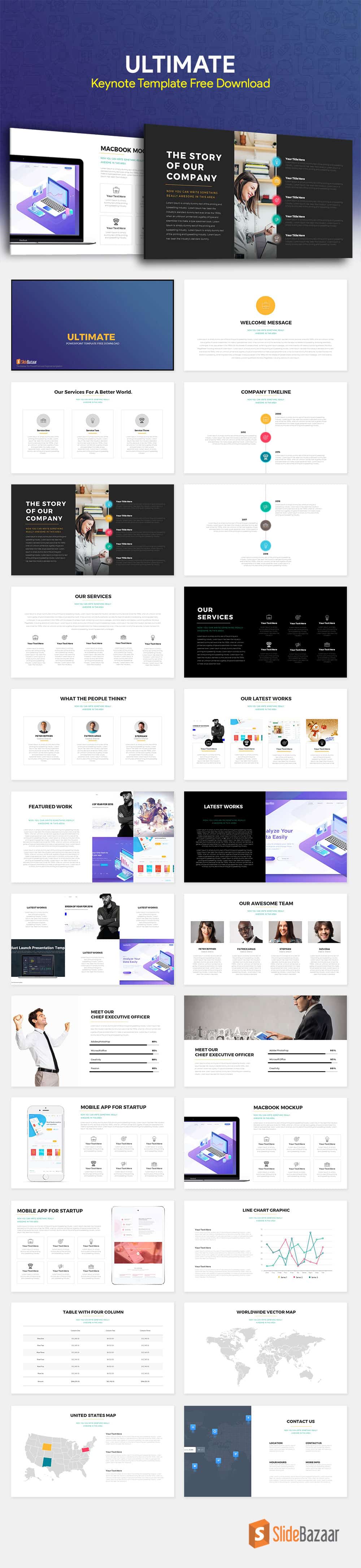 Ultimate Keynote Template Free Download SlideBazaar