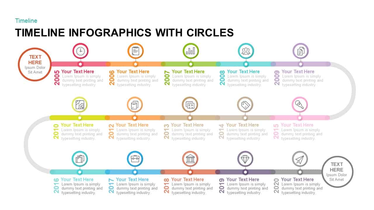 Infographic Circular Timeline PowerPoint Template Slidebazaar