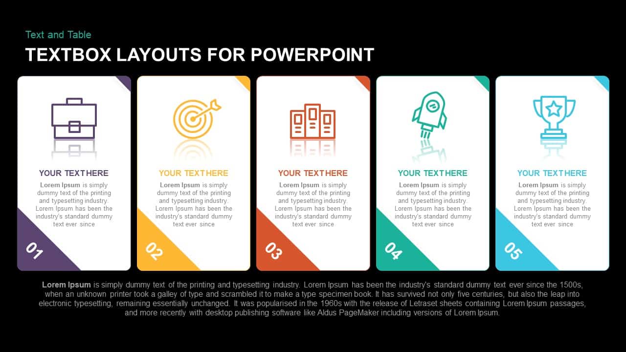 Textbox Layouts For PowerPoint And Keynote Slidebazaar