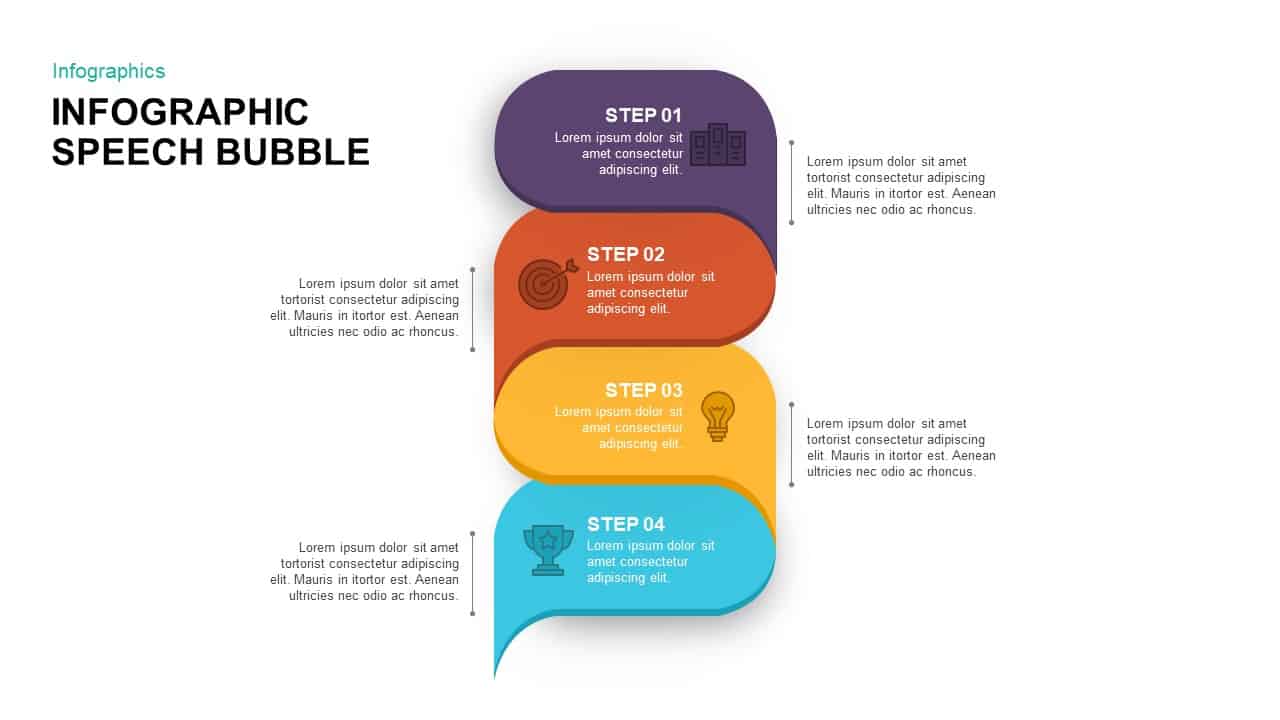 Infographic Speech Bubble PowerPoint Template Keynote Slidebazaar