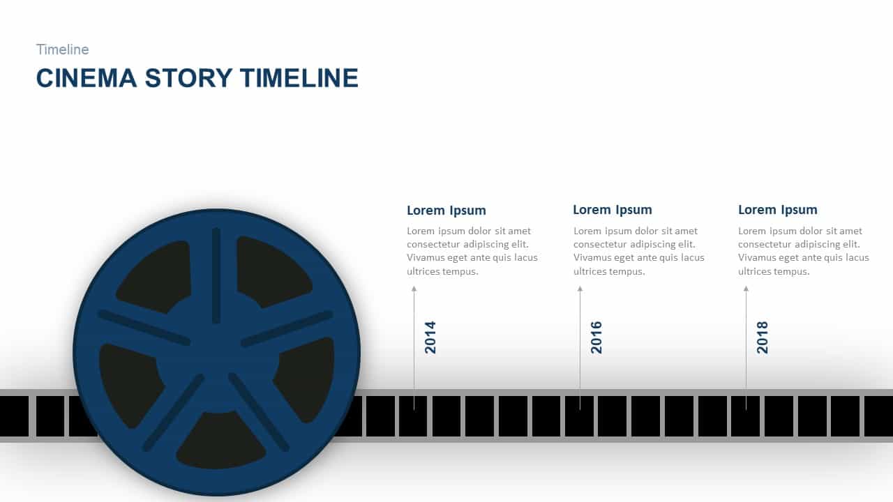 Cinema Story Timeline PowerPoint Template and Keynote