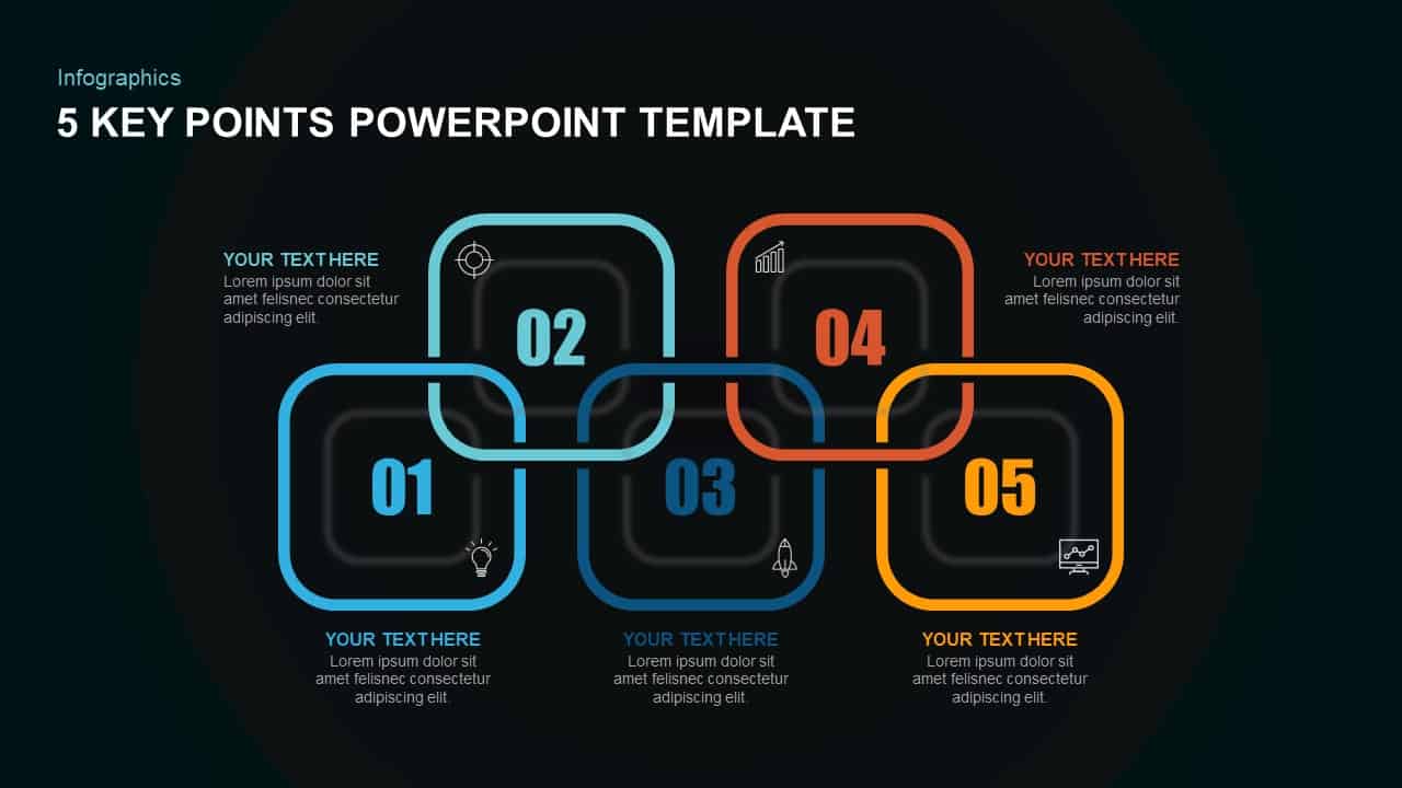5 Key Points Template For PowerPoint Keynote Slidebazaar