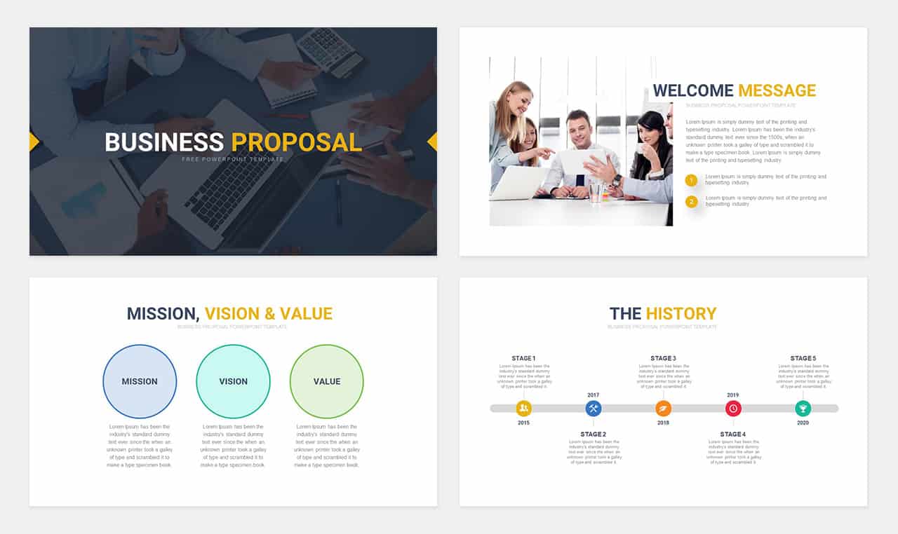 Powerpoint Business Proposal Template Free FREE PRINTABLE TEMPLATES