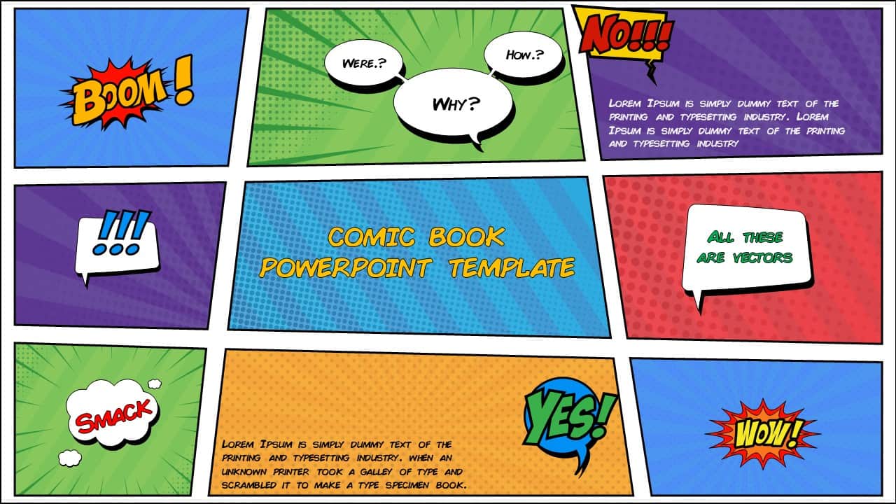 Free Comic Book PowerPoint Template For Download Slidebazaar
