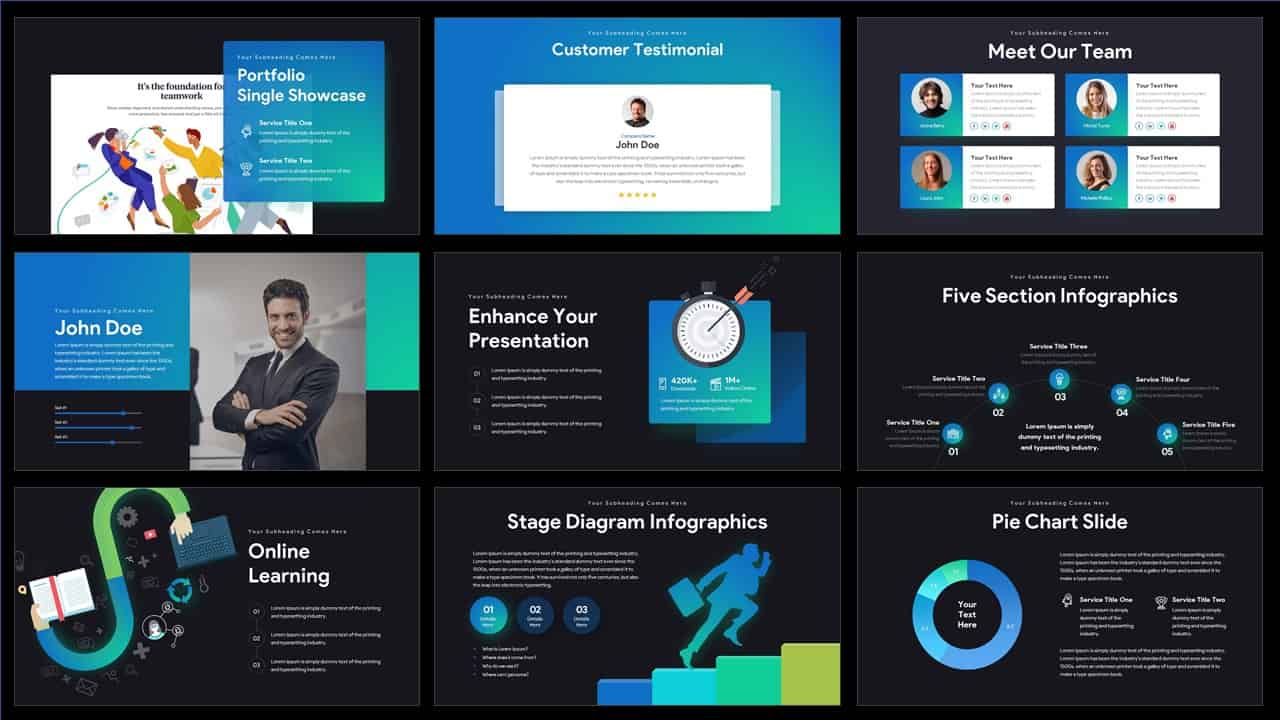 Pitch Deck PowerPoint Template For Presentation Slidebazaar