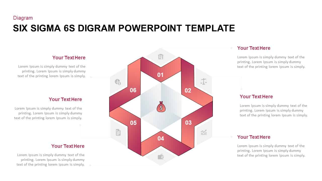 Six Sigma 6S PowerPoint Diagram Slidebazaar Six Sigma 6S PowerPoint Diagram Slidebazaar