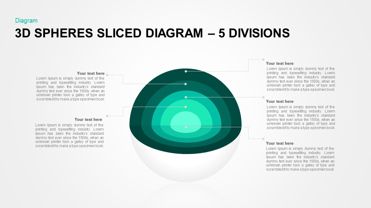 3D Spheres Sliced Diagram for PowerPoint | Slidebazaar