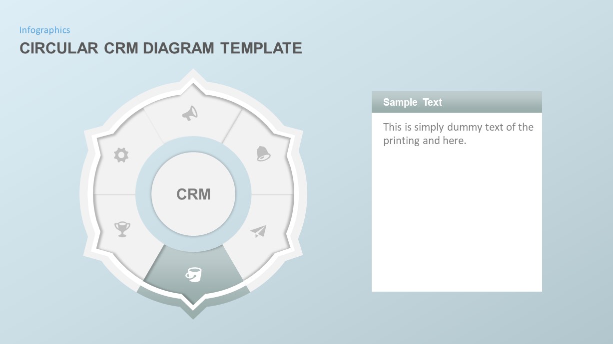 Circular CRM PowerPoint Template | Slidebazaar.com