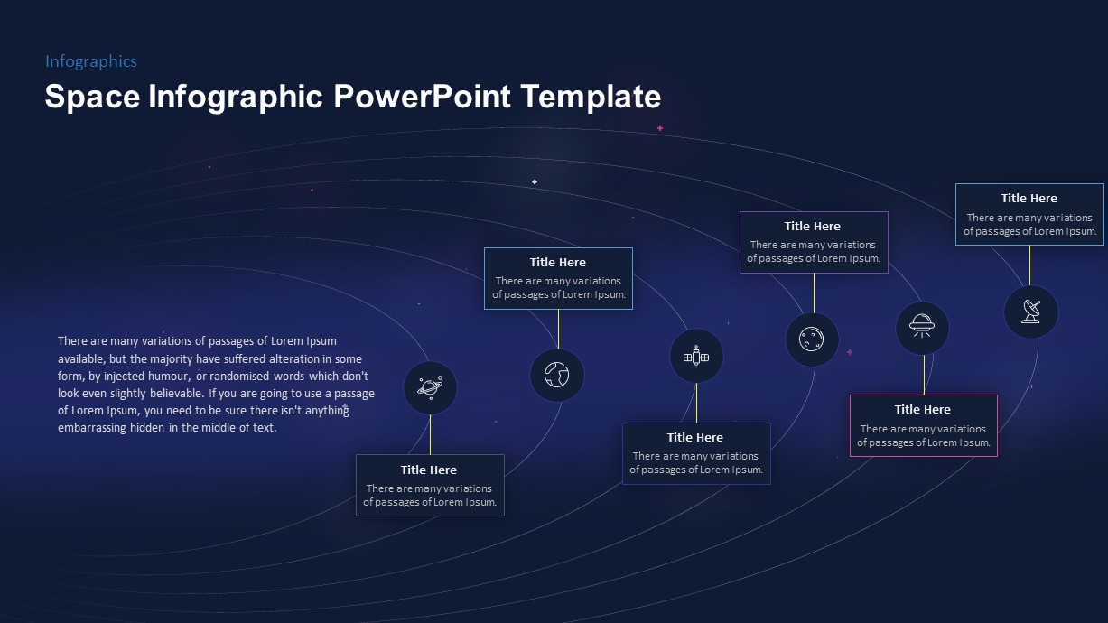 Space Infographic PowerPoint Template