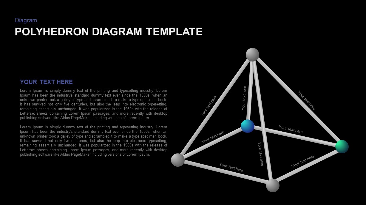 Polyhedron Diagram Template for PowerPoint | Slidebazaar
