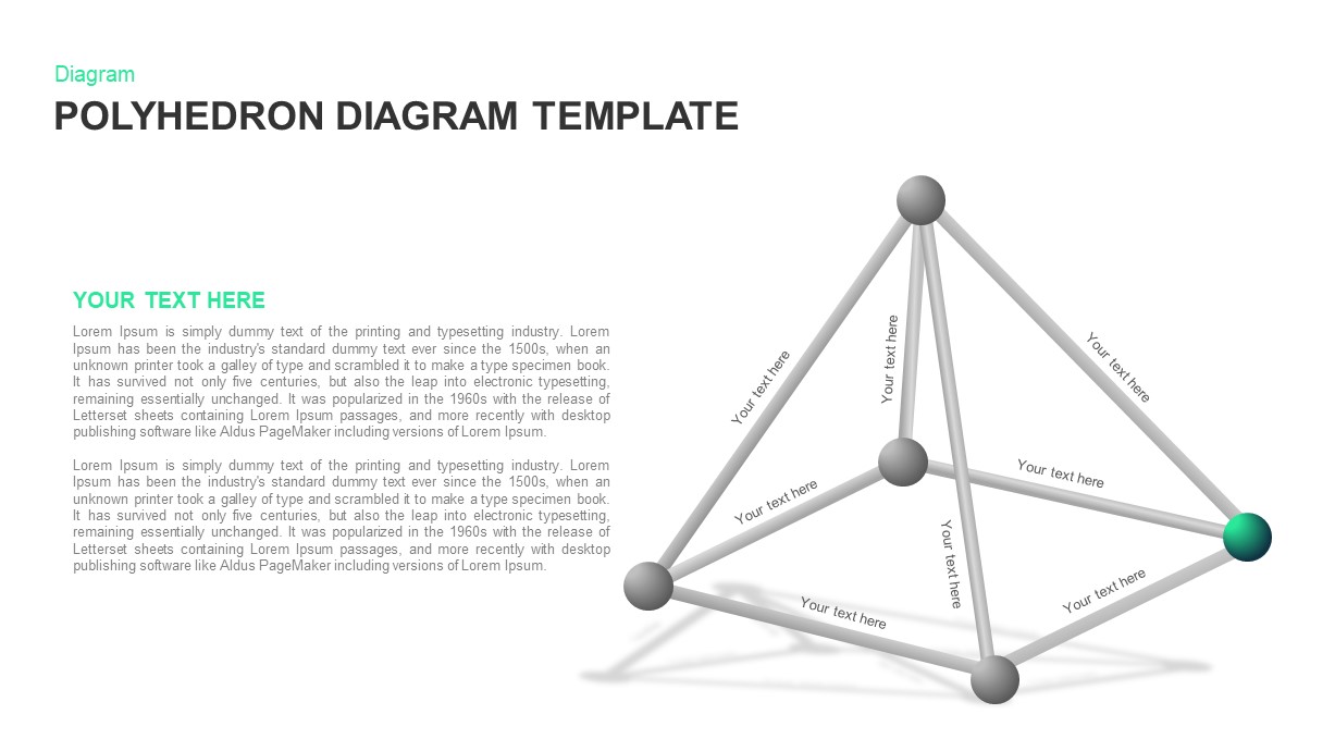 Polyhedron Diagram Template for PowerPoint | Slidebazaar