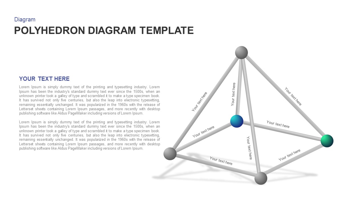 Polyhedron Diagram Template for PowerPoint | Slidebazaar