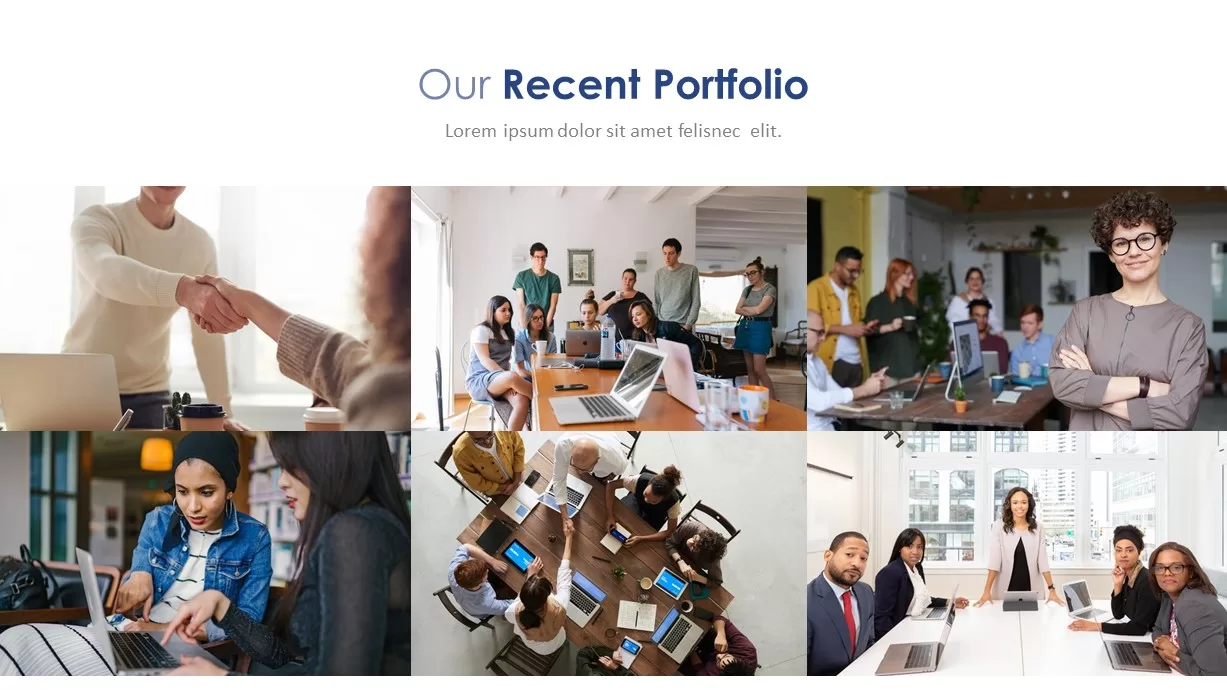 Company Profile Portfolio Deck Template 9 - SlideBazaar