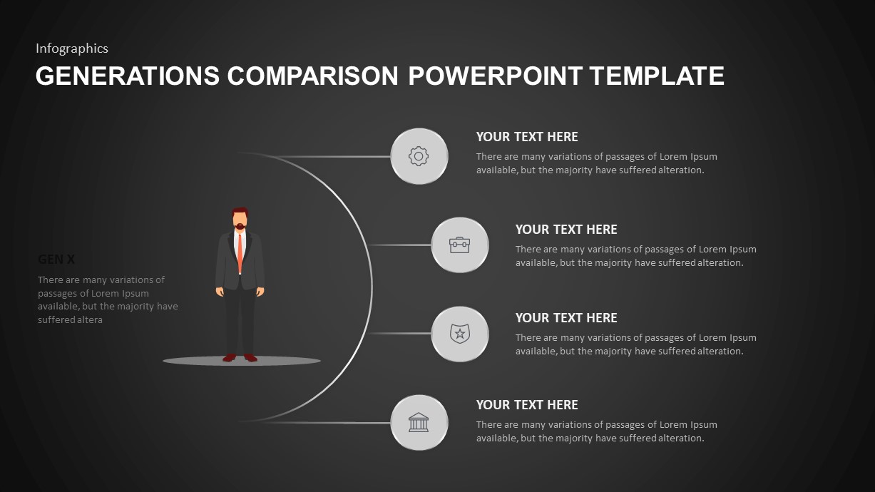 Generations Comparison PowerPoint Template | Slidebazaar