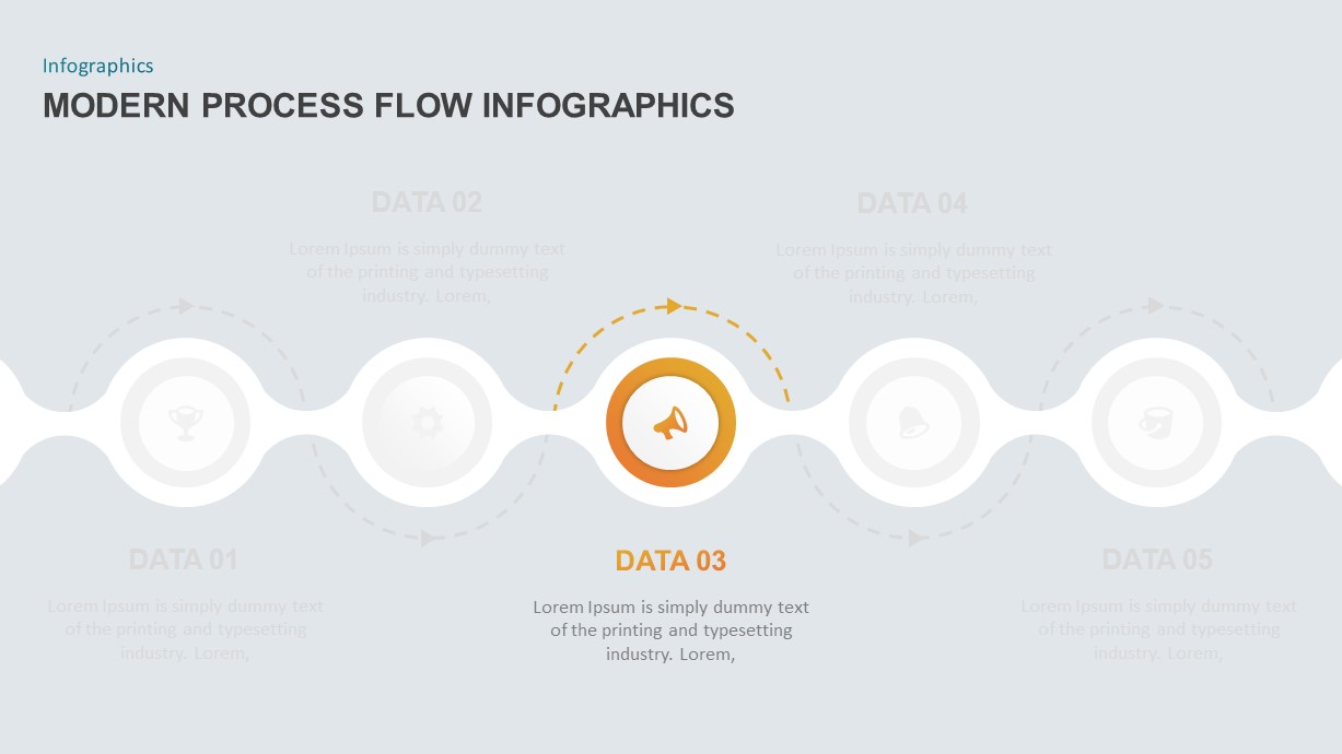 Process Flow Diagram Infographic Template for PowerPoint | Slidebazaar