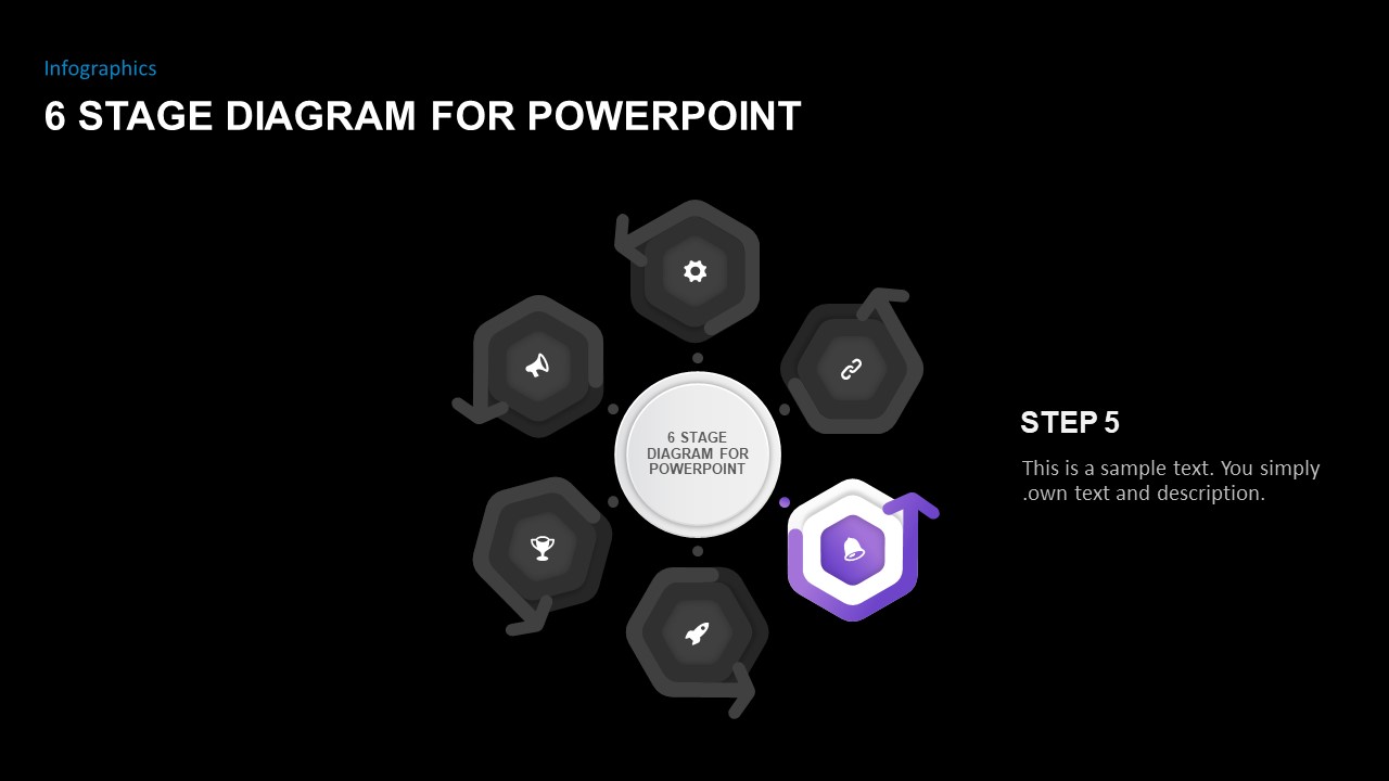 6 Stage Diagram for PowerPoint | Slidebazaar.com