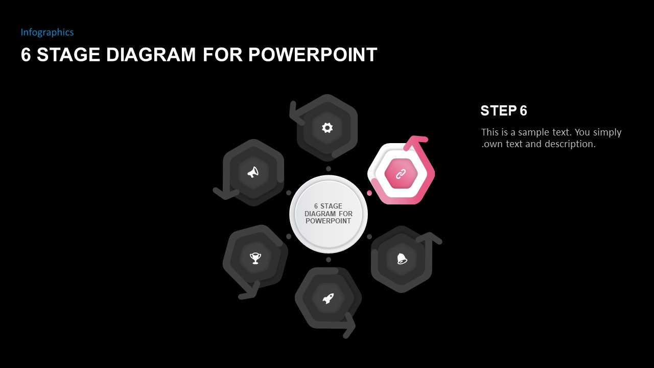 6 Stage Diagram for PowerPoint | Slidebazaar.com